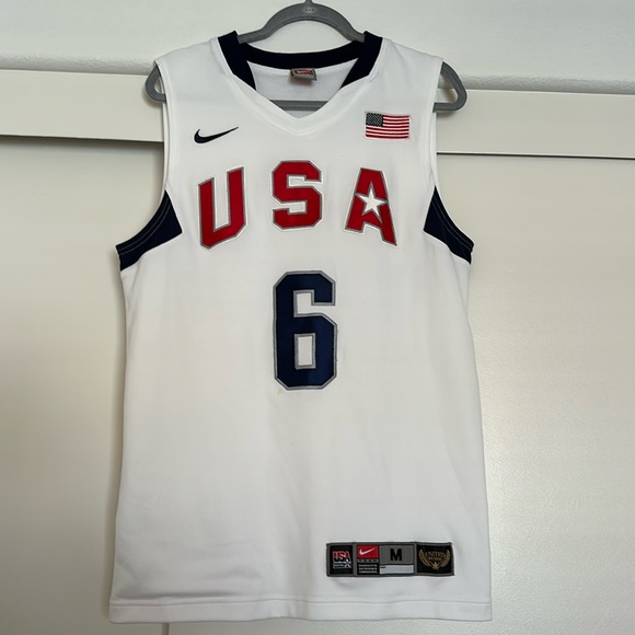 Shirts | Nike Authentic Team Usa 208 Olympics Lebron James Basketball ...